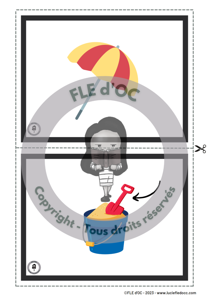 Boutique - Flashcards - La plage (A1) - FLE d'OC