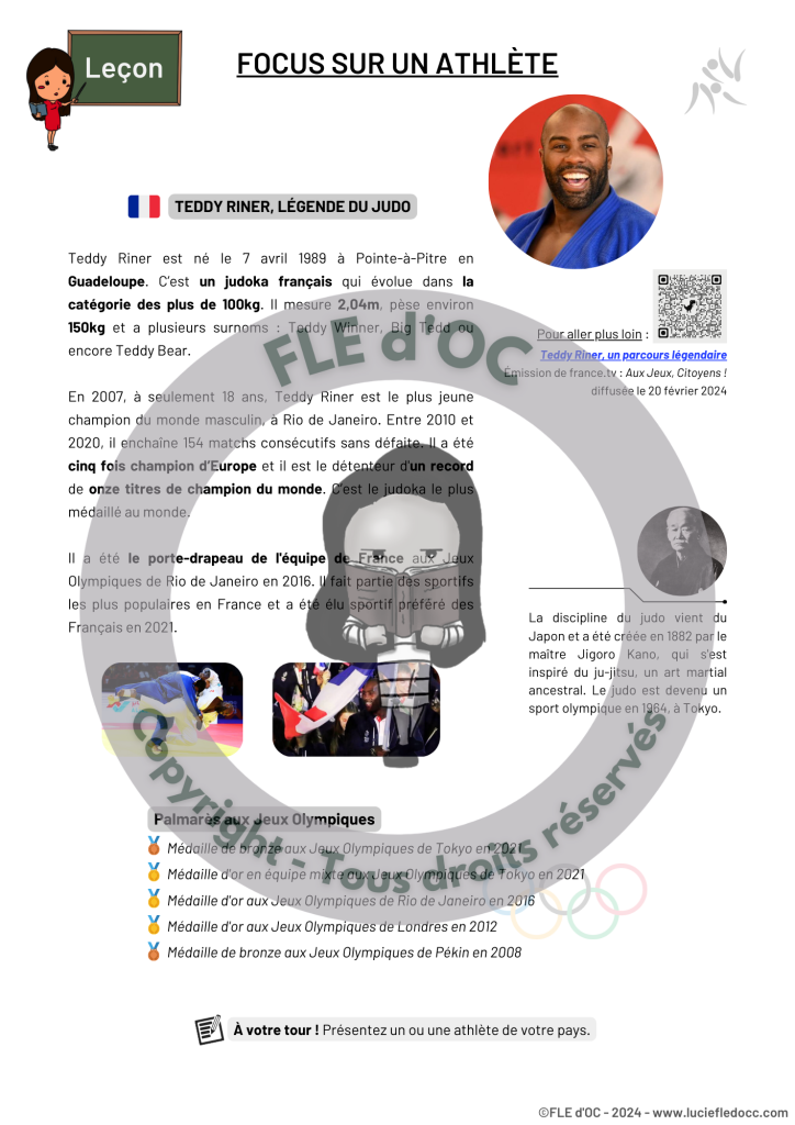 Boutique - Leçon - Les Jeux Olympiques (Tous niveaux) - FLE d'OC