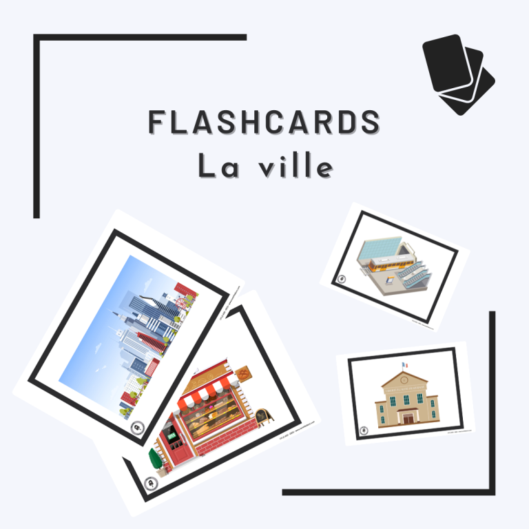 Boutique - Flashcards - La ville (A1) - FLE d'OC